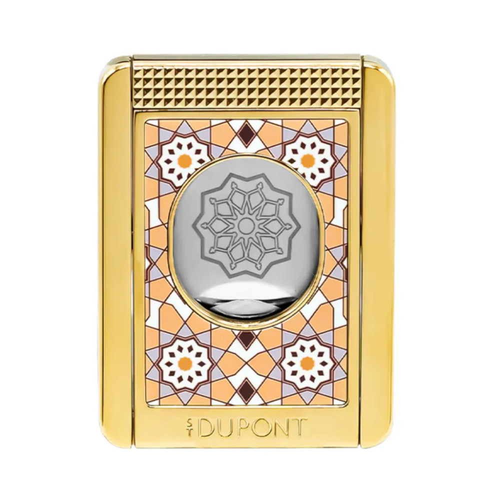 ST Dupont Cigar Cutter & Cigar Stand - Alhambra Yellow Gold