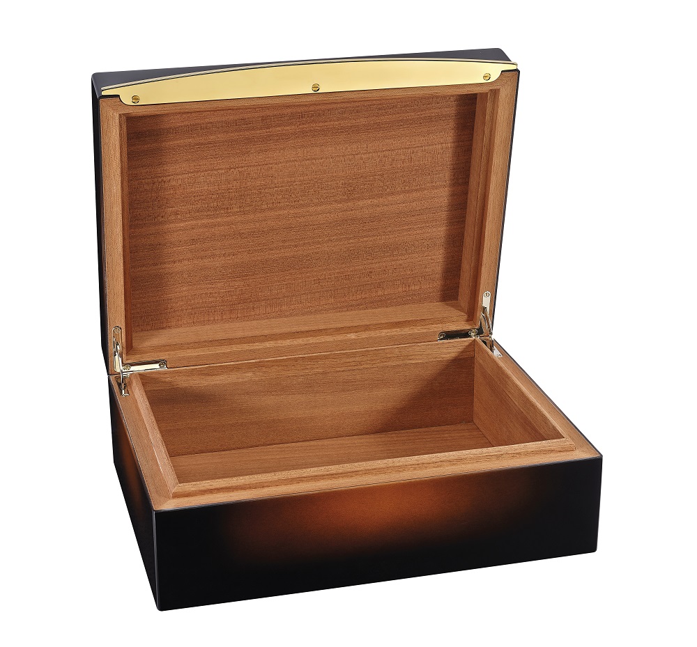 ST Dupont - Sun Burst Brown Natural Lacquer Yellow Gold - Humidor
