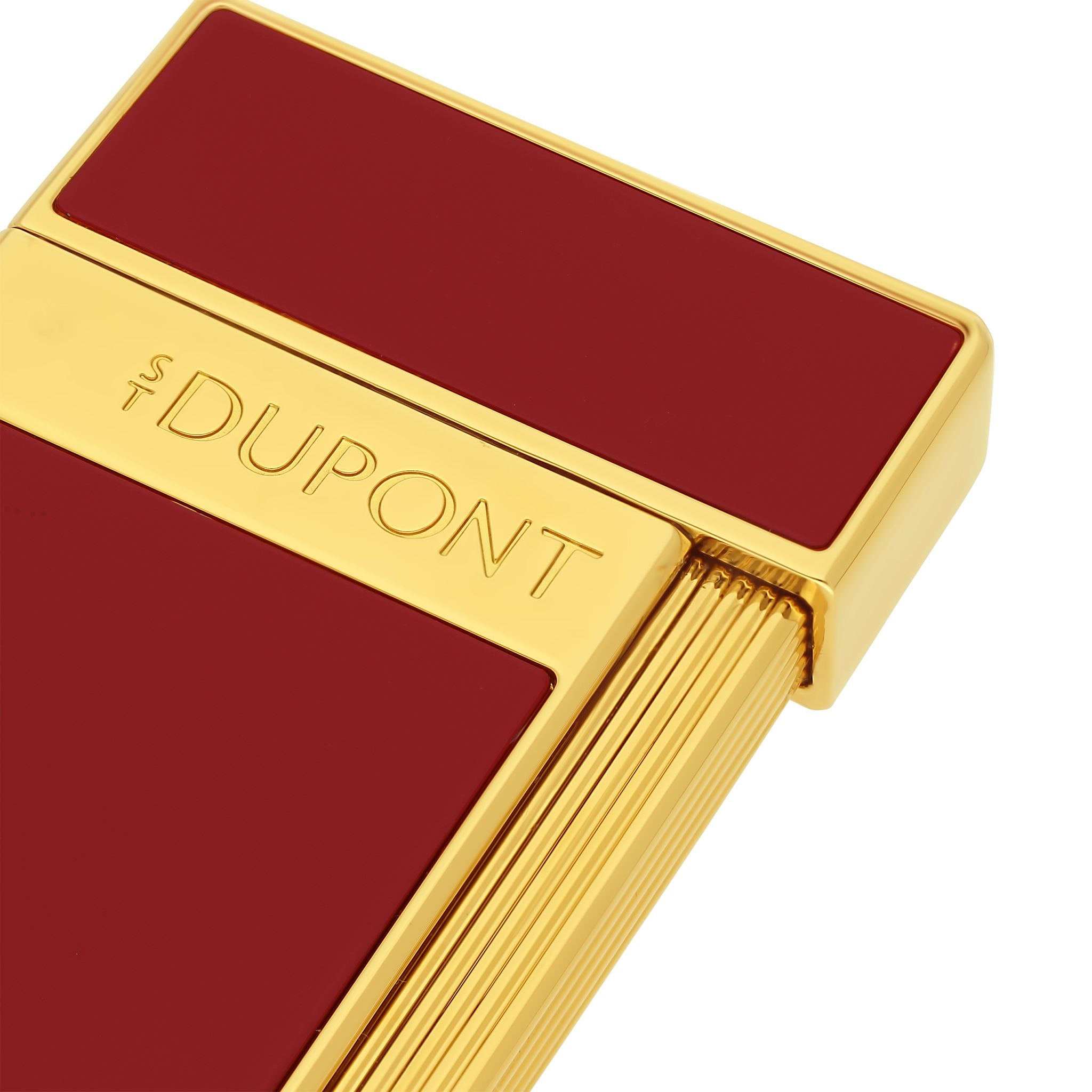 ST Dupont Lighter - Slimmy - Red and Gold