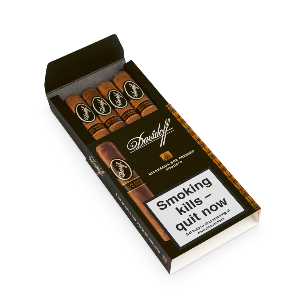 Davidoff - Nicaraguan Experience - Robusto Box Pressed Cigar - Pack of 4
