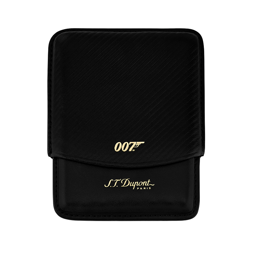 ST Dupont Limited Edition - James Bond - Black Leather Cigarette Case
