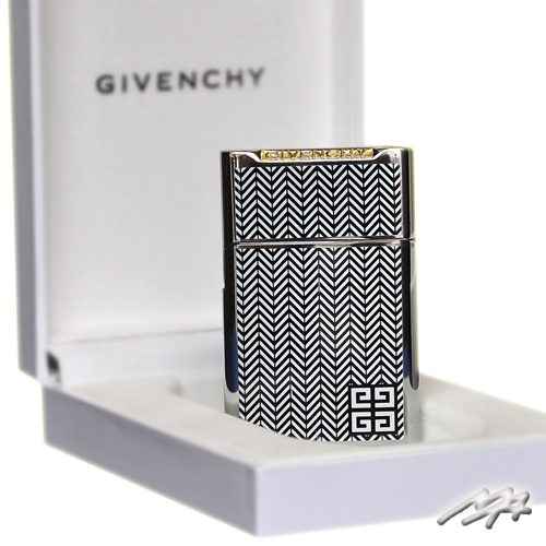 Givenchy Herringbone Silver Ladies Lighter