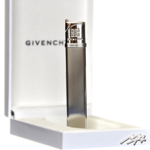 Givenchy Dia Slim Silver Satin Lighter