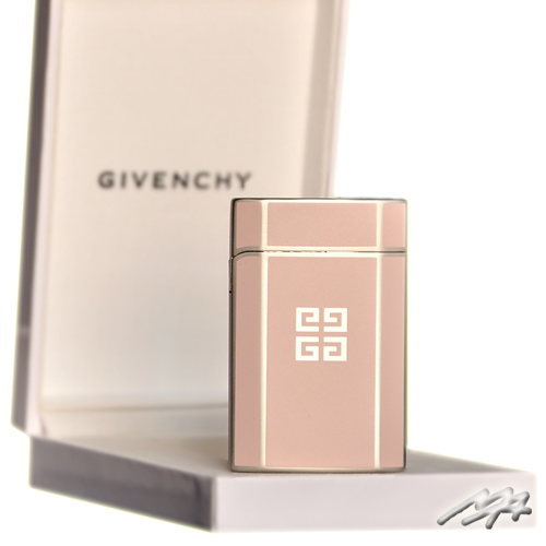 Givenchy Silver Print Pink Lacquer Lighter