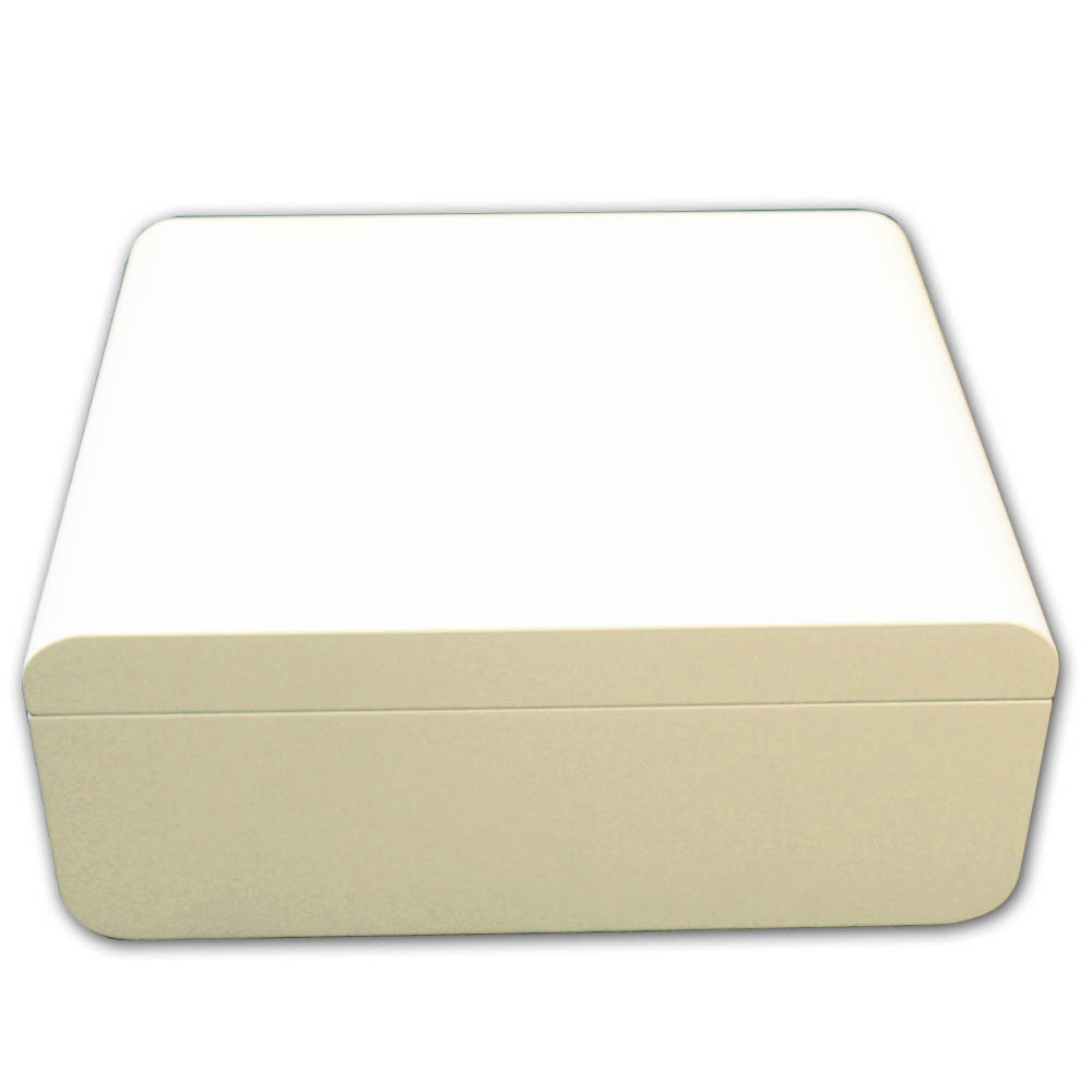 Adorini Carrara Deluxe White Cigar Humidor - Medium - 75 Capacity