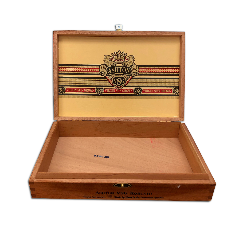 Empty Ashton VSG Robusto Cigar Box