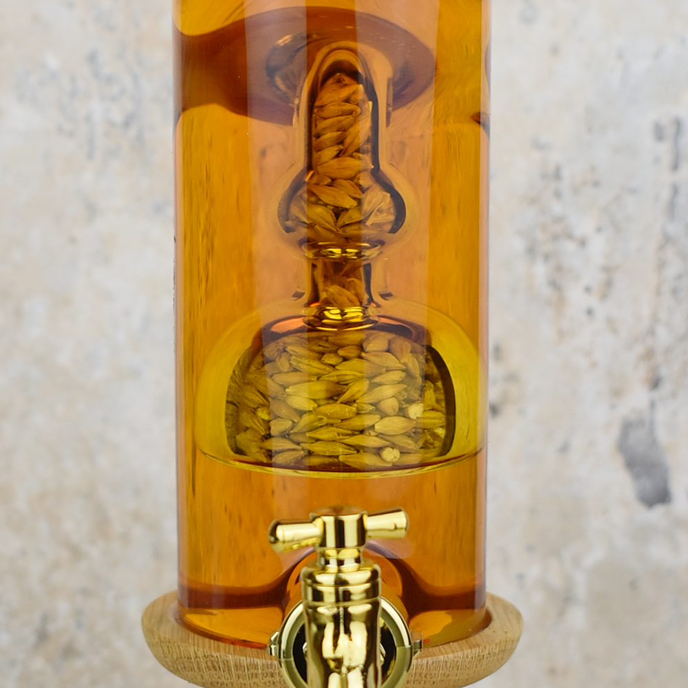 Stylish Whisky - Barley Tap and Two Glasses - 350ml