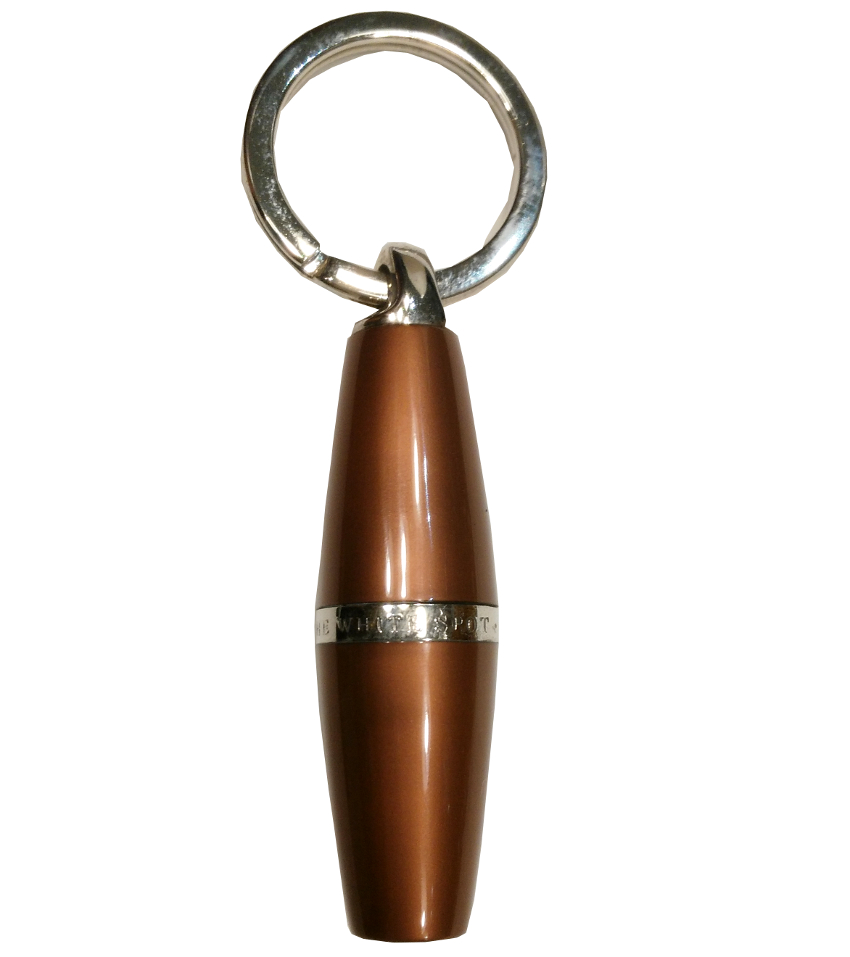 Dunhill White Spot Bullet Cigar Cutter Acrylic Copper