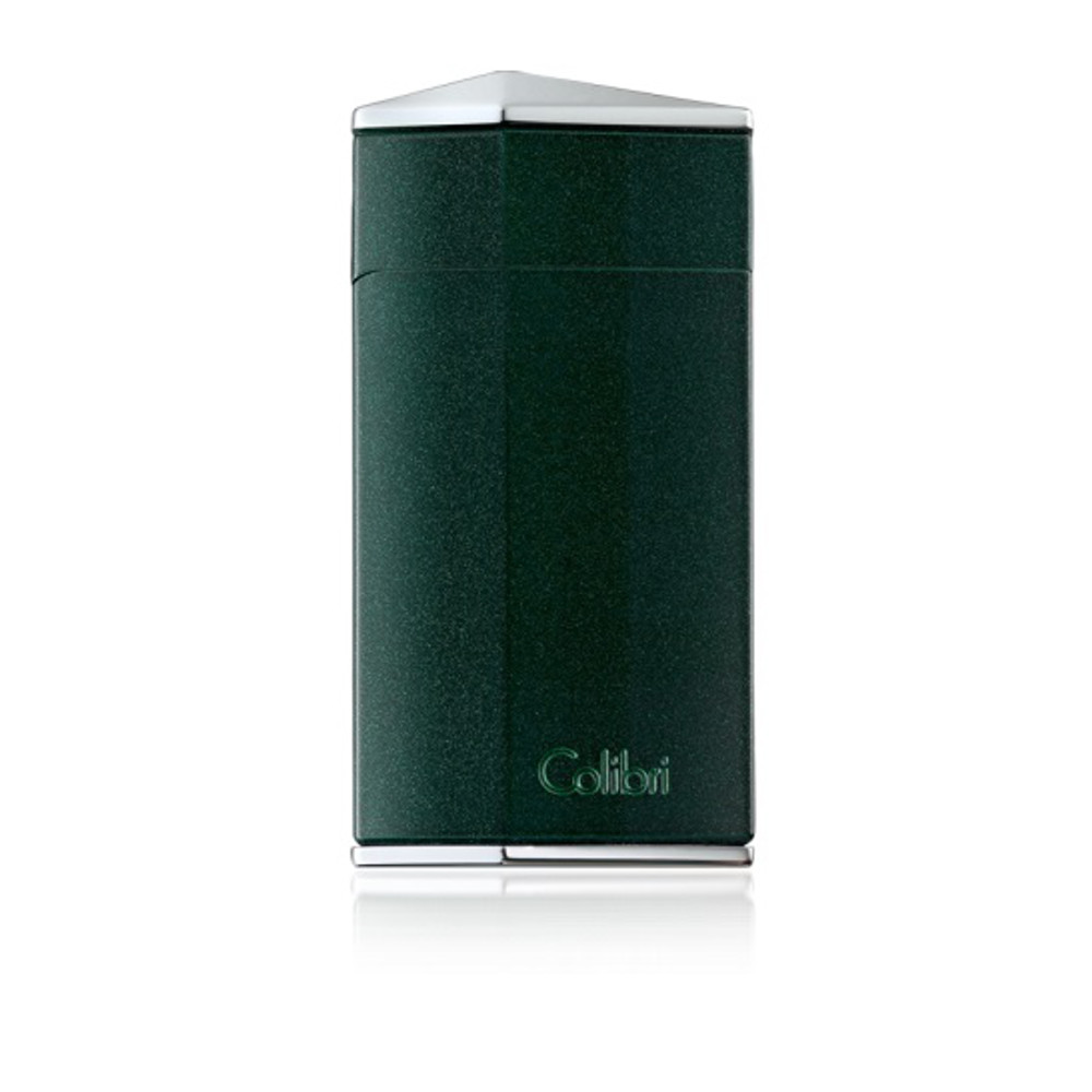 Colibri Diamond – Single Jet Torch Lighter – Green/Chrome (End of Line)