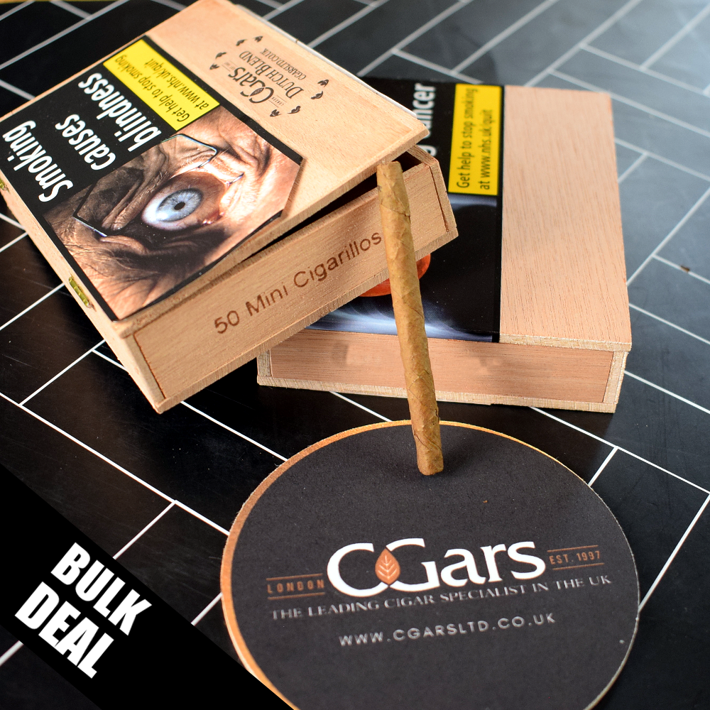 2 BOX BUNDLE DEAL - C.Gars Ltd Dutch Blend Mini Cigarillos - 2 x Box of 50