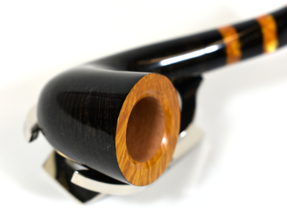 Chacom Maya 863 Smooth Metal Filter 9mm Bent Fishtail Pipe (CH114)