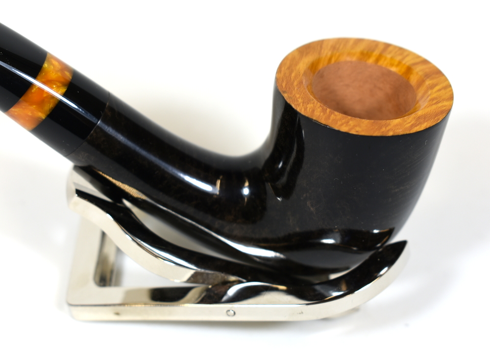 Chacom Maya 863 Smooth Metal Filter 9mm Bent Fishtail Pipe (CH114)