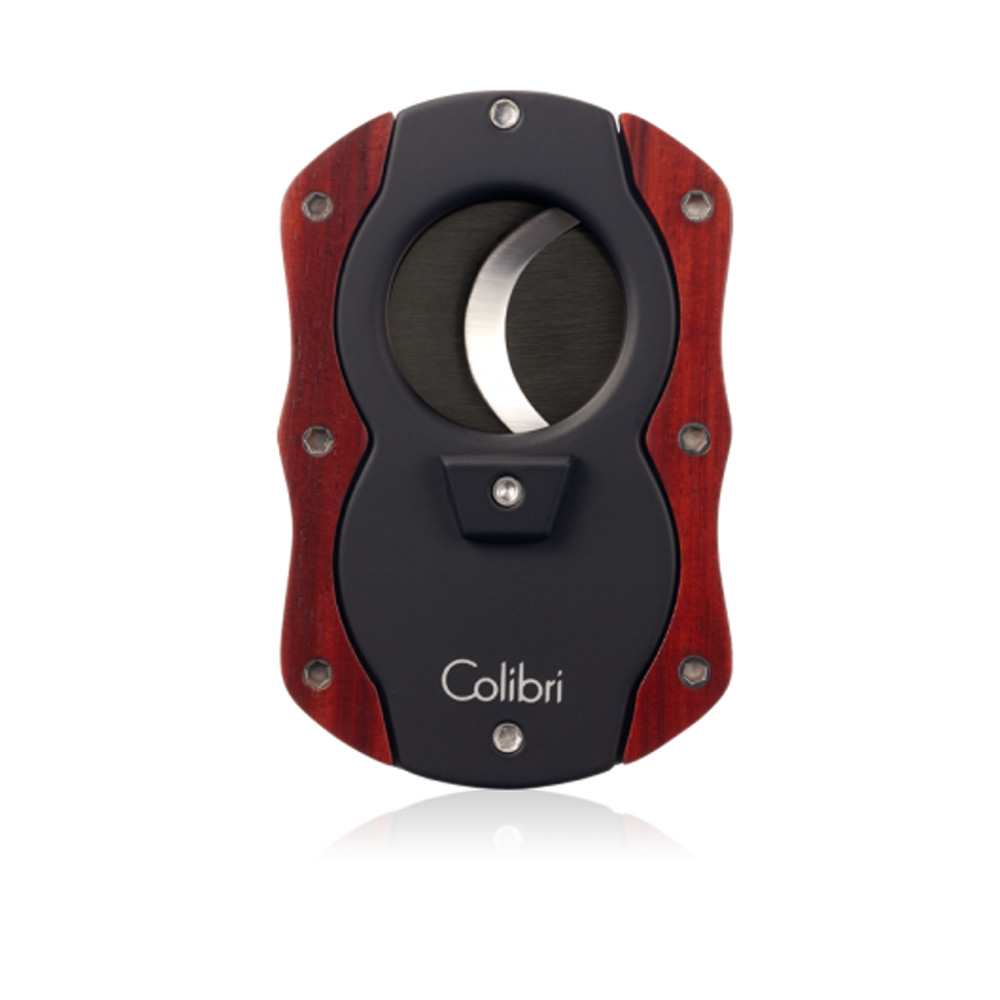 Colibri Cut Wood Cigar Cutter - Red Wood