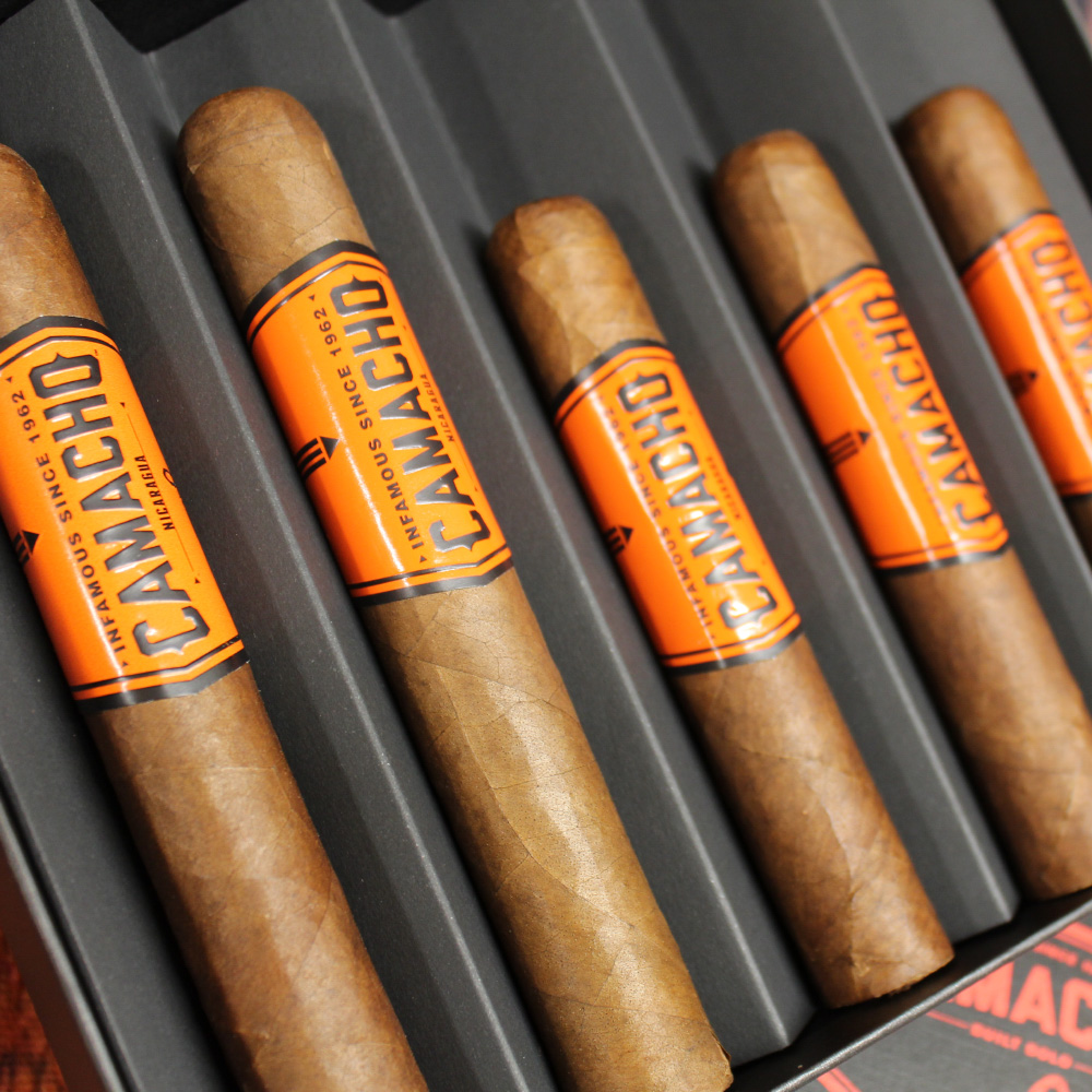 Camacho Nicaraguan Selection Gift Box Sampler Pack - 5 Cigars