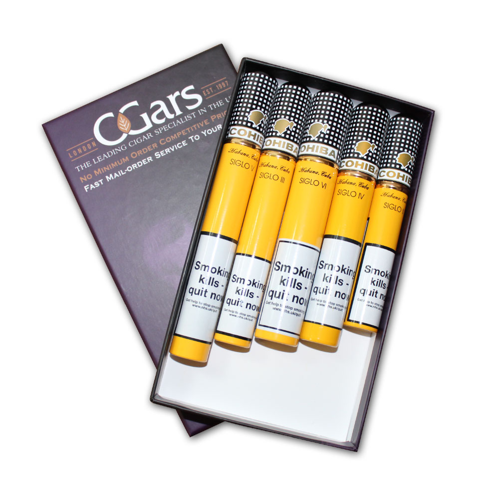 C.Gars Ltd Cohiba Tubed Selection Sampler – 5 Cigars