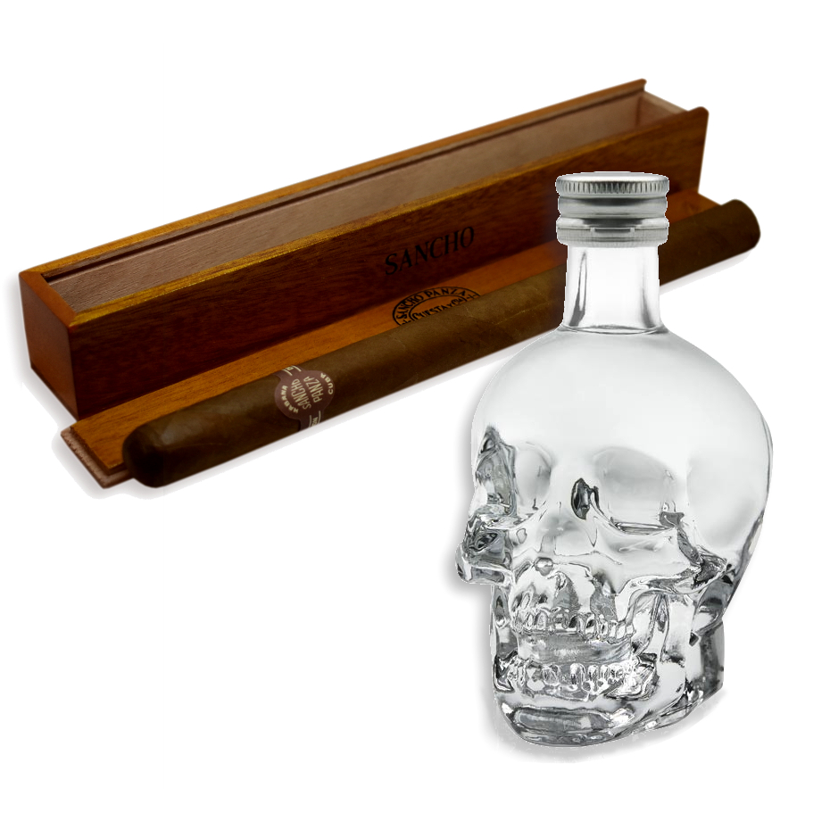 Dead Man’s Sampler - Sancho Panza Coffin + Crystal Skull Head Vodka ...
