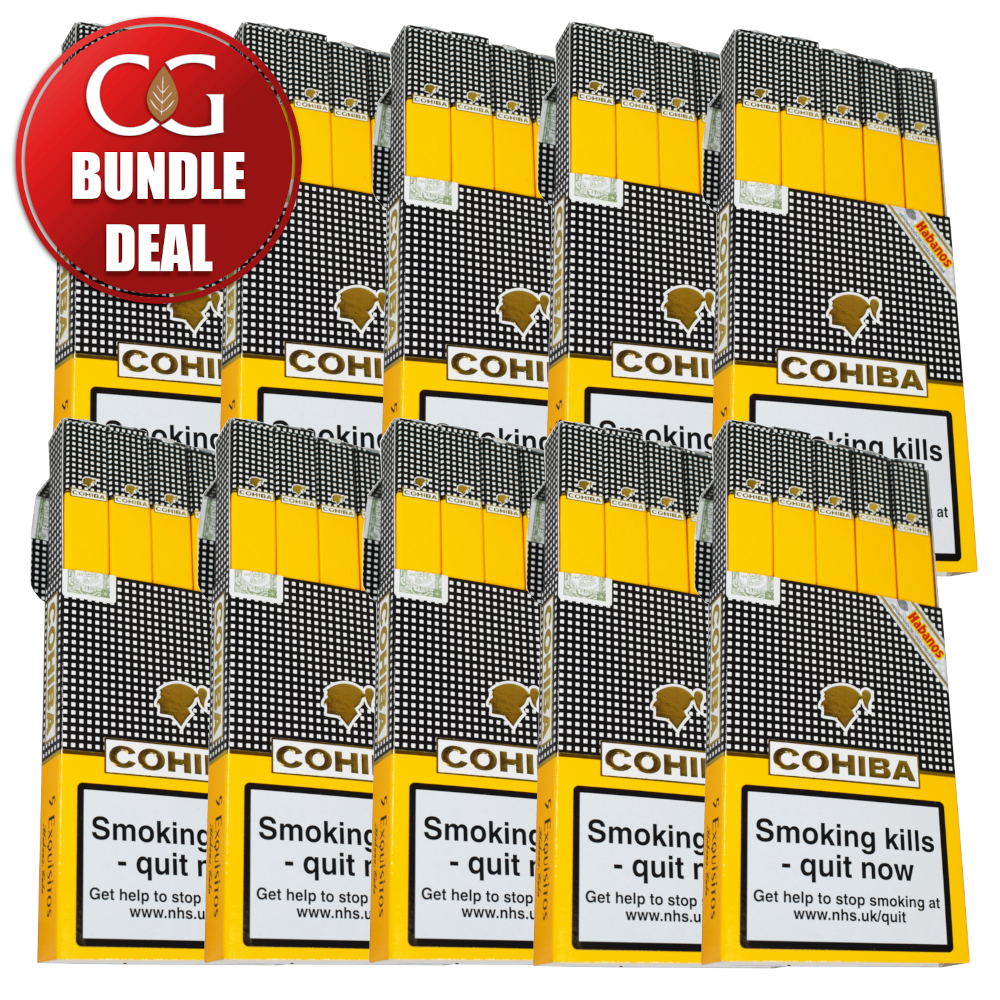 Cohiba Exquisitos Cigar - 10 x Pack of 5 (50) Bundle Deal