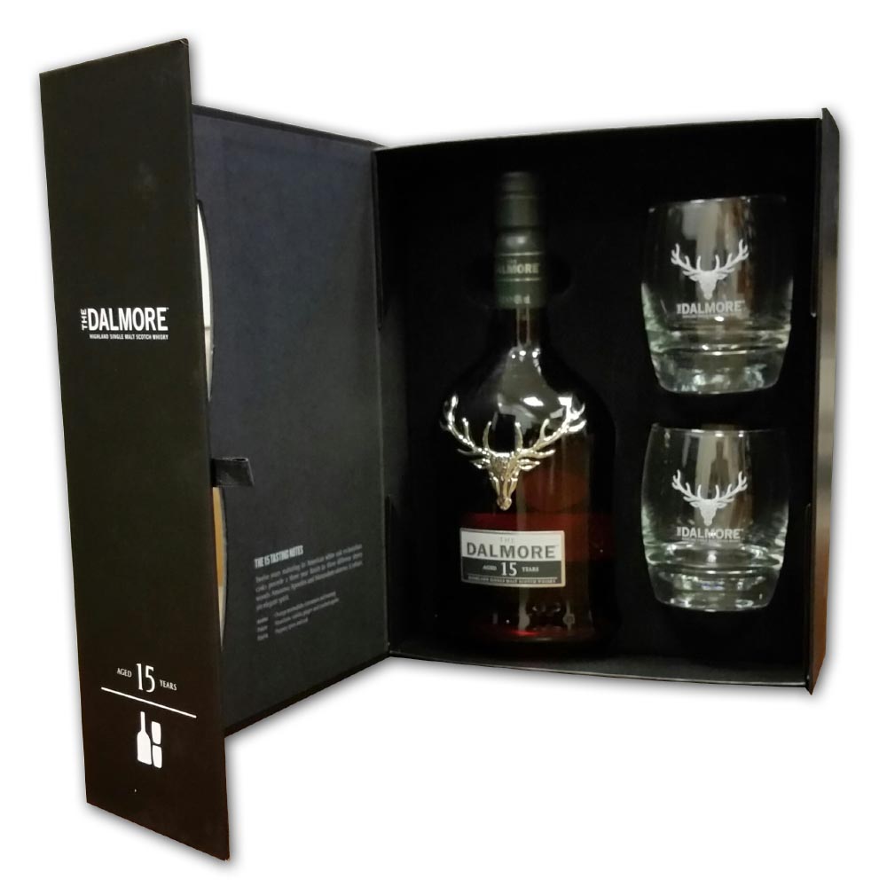 Dalmore 15 year old gift set 70cl 40%