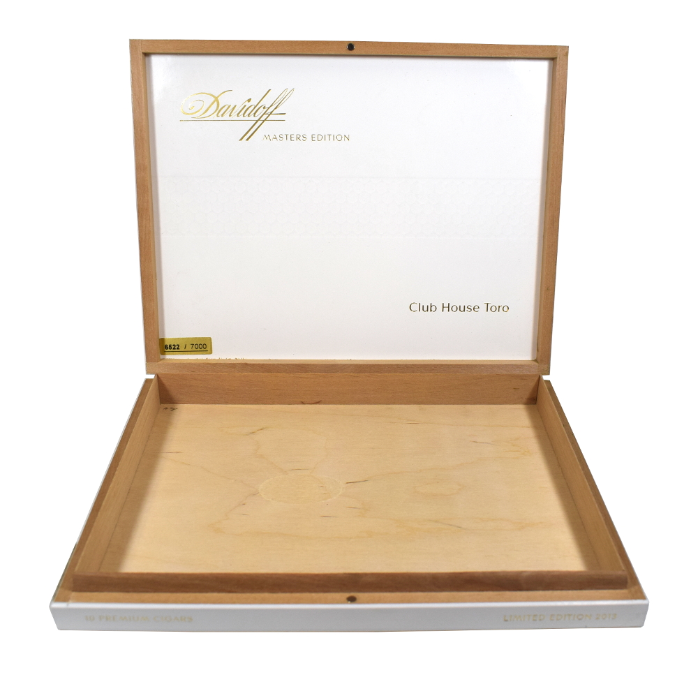 Empty - Davidoff Masters Edition Club House Toro Cigar Box