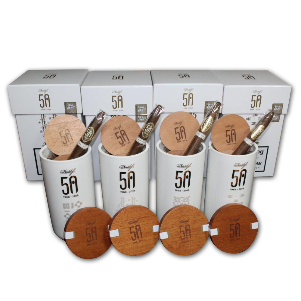 Davidoff 50th Anniversary LE Diademas Finas Jar Collection - 4 Jars of 10