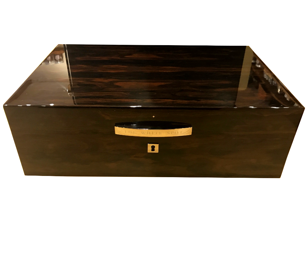 Dunhill White Spot Humidor – Ziricote – 100 Cigar Capacity