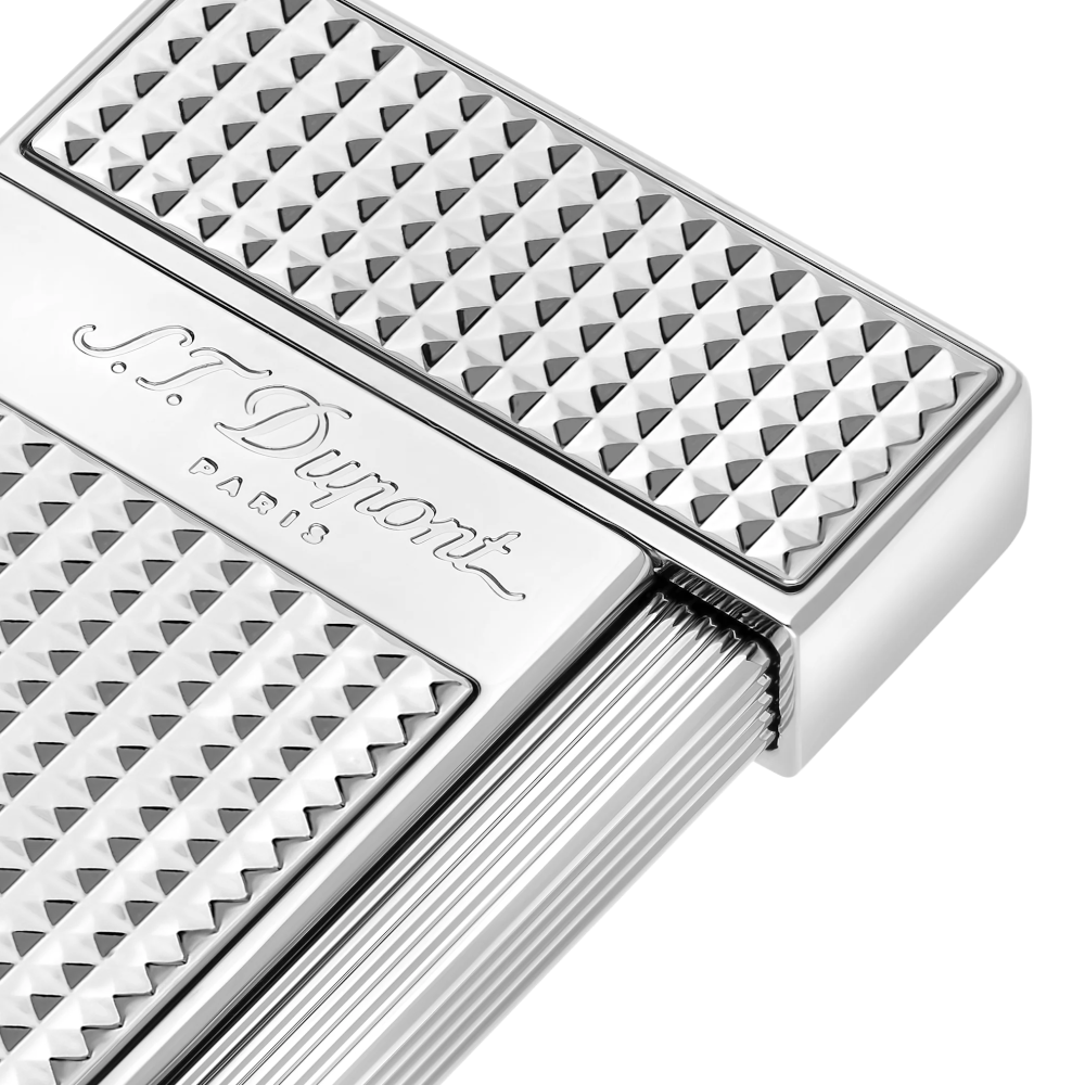 ST Dupont Lighter - Biggy - Diamond Silver
