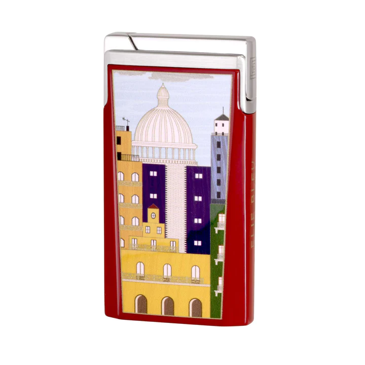 Elie Bleu J15 Casa Cubana Jet Flame Lighter - Red