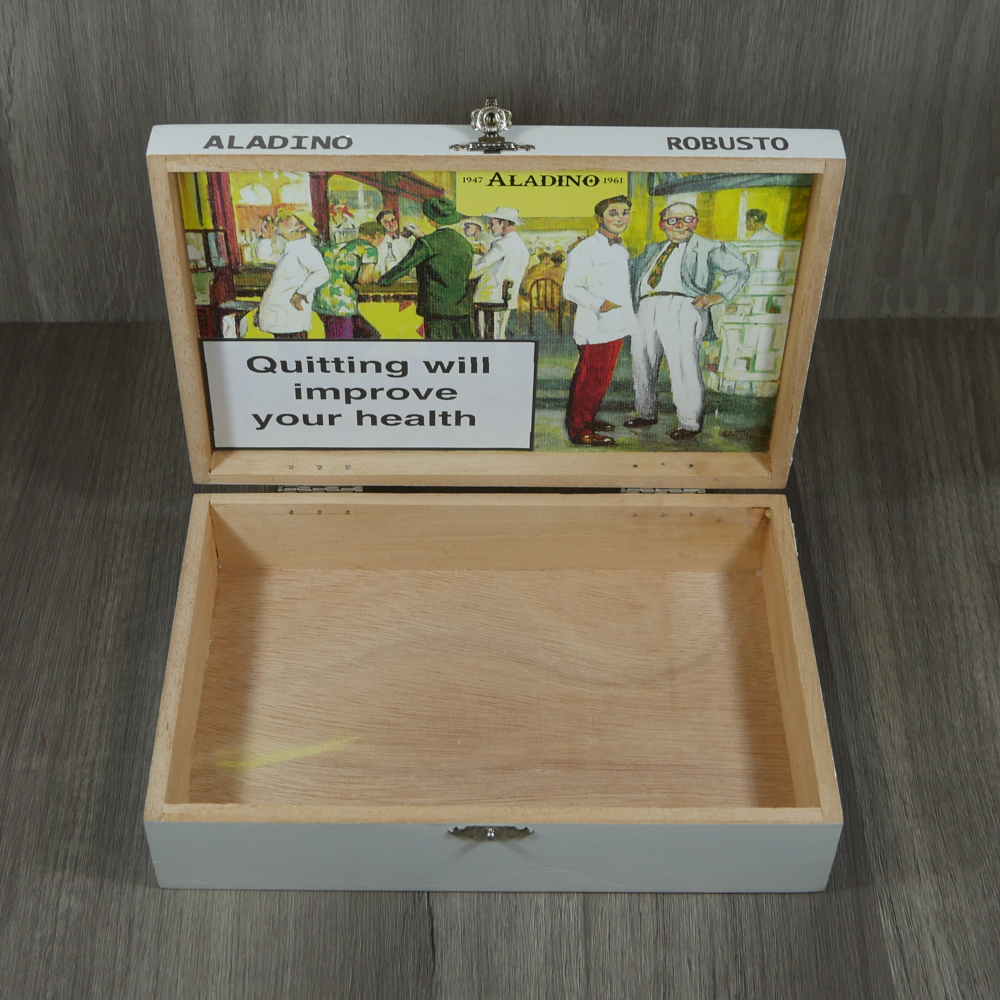 Empty Aladino Connecticut Robusto Cigar box