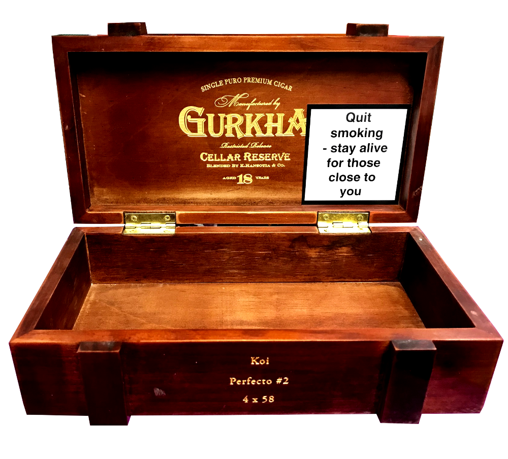 Empty Gurkha Celler Reserve Perfecto Cigar Box