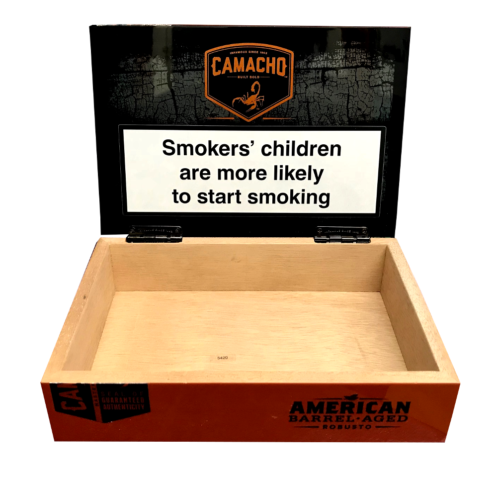 Empty Camacho Barrel Aged Cigar Box