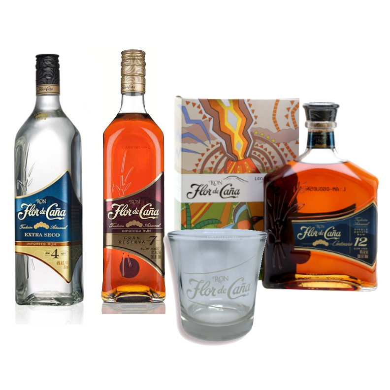 Flor de Cana Nicaraguan Rum Sampler Set