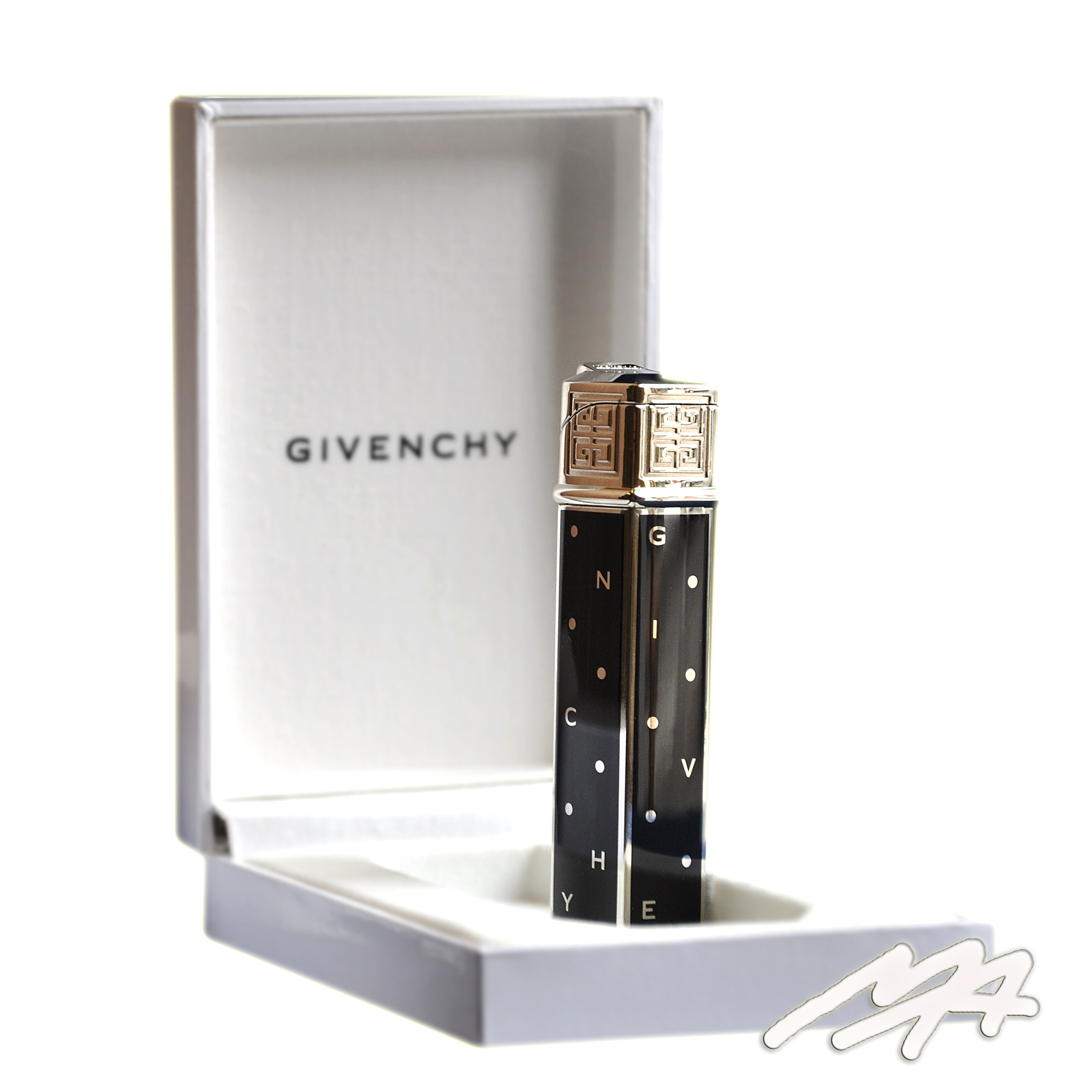 Givenchy Black Polka Dot Lacquer Lighter