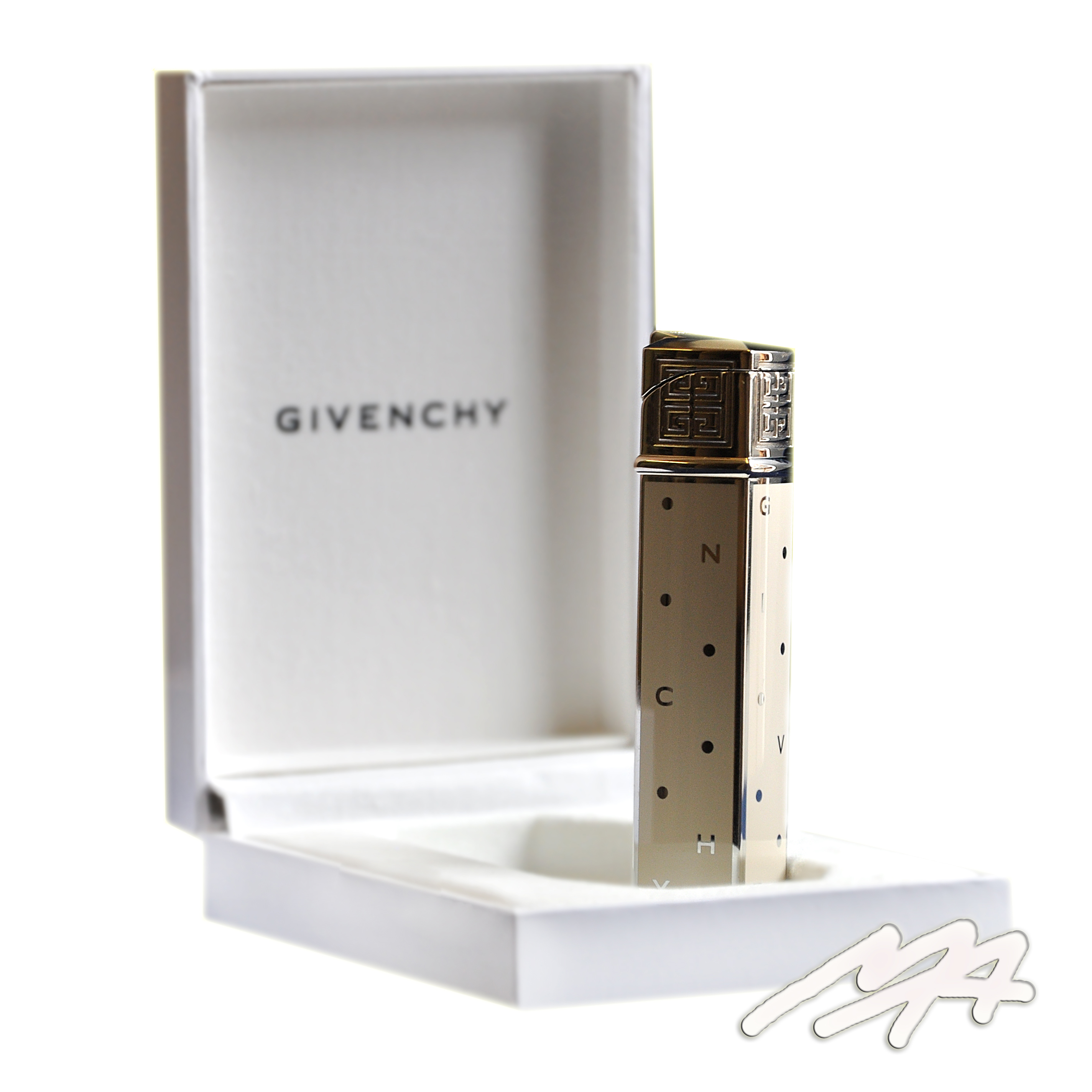 Givenchy Ivory Polka Dot Lacquer Lighter