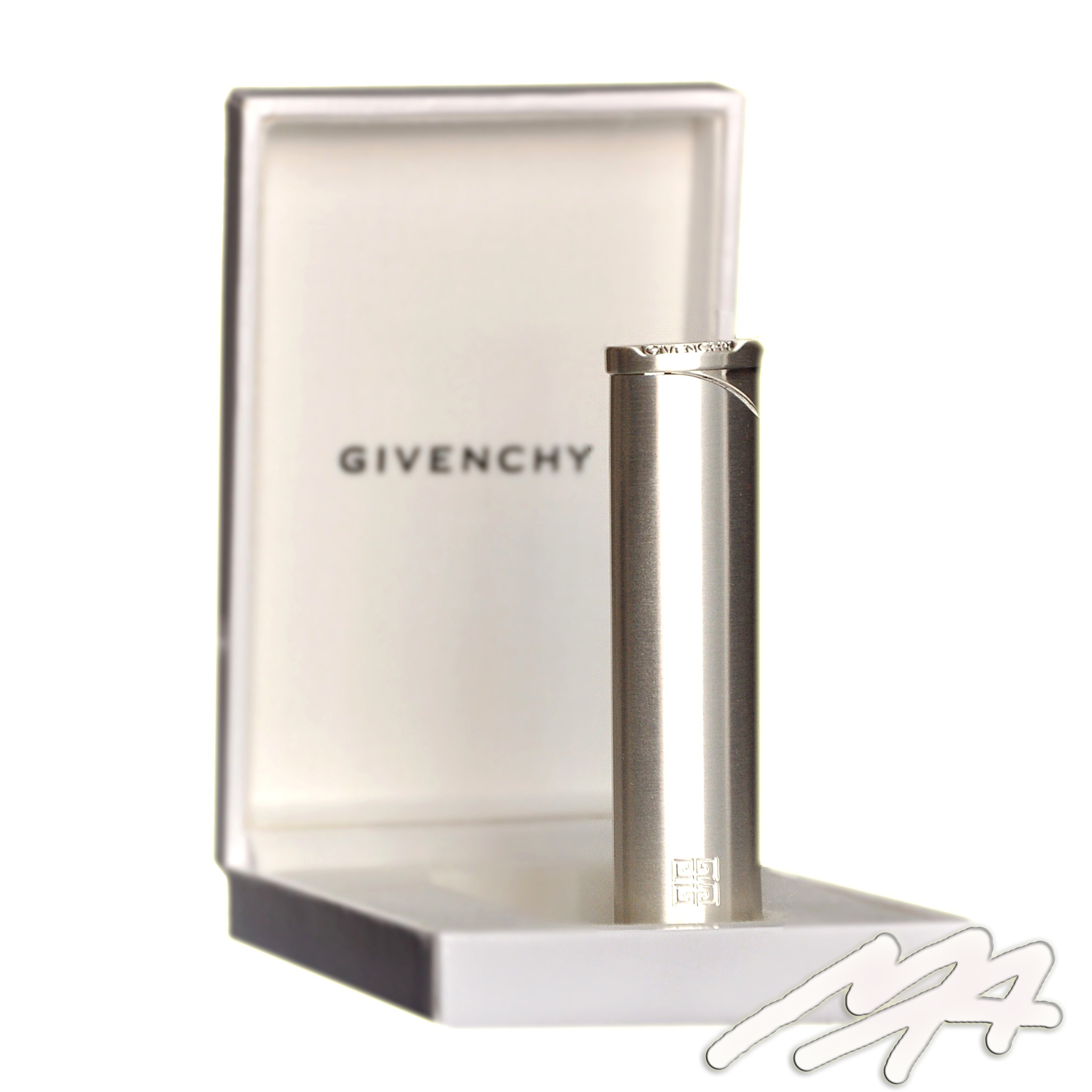Givenchy Silver Satin Ladies Lighter