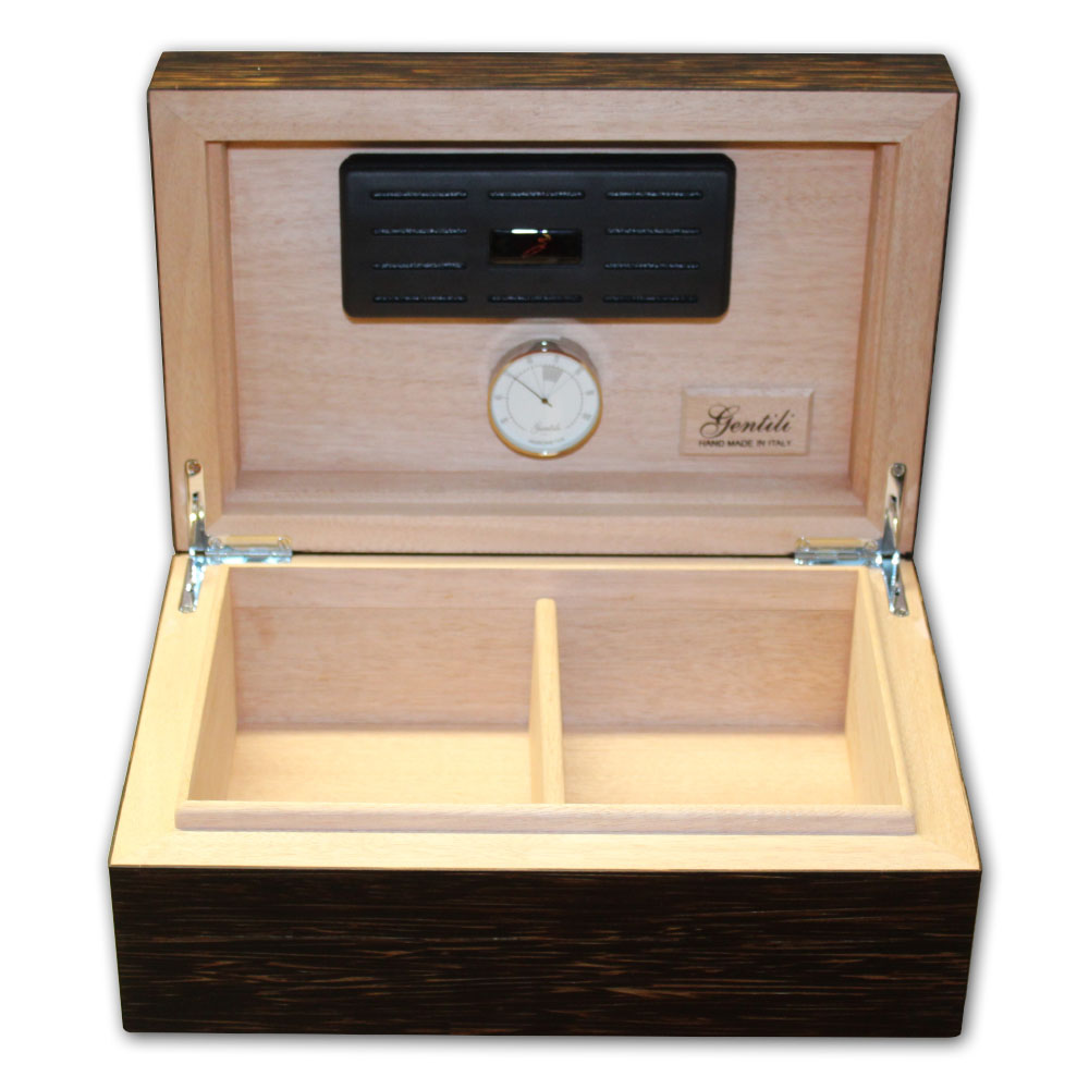 Gentili Palm Tree Matt Finish Cigar Humidor – 30 cigars capacity