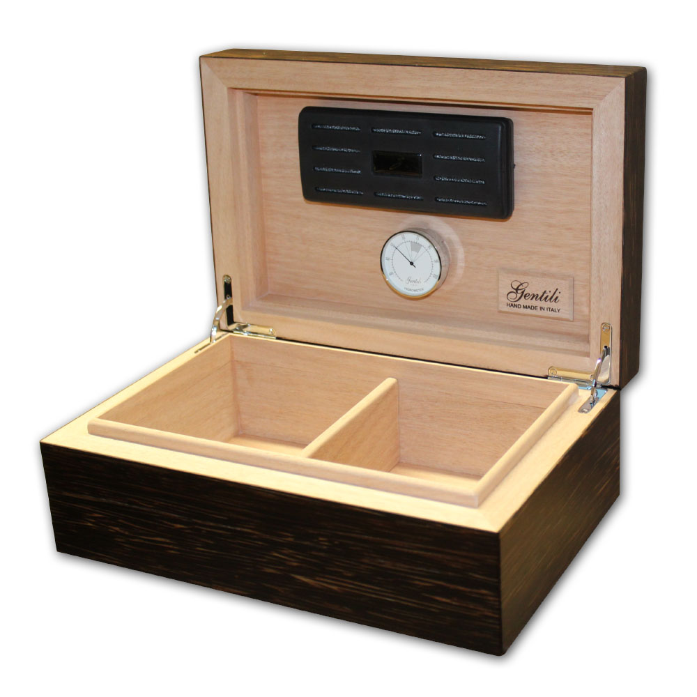 Gentili Palm Tree Matt Finish Cigar Humidor – 30 cigars capacity
