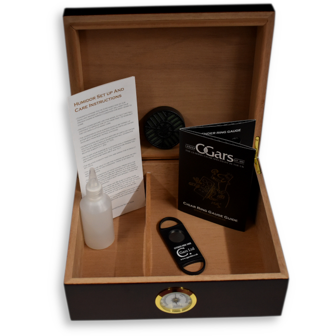Statesman Cherry Cigar Humidor - 40 Capacity