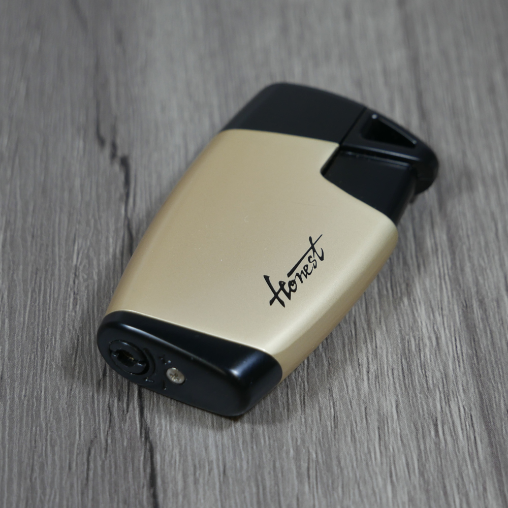 Honest Neptune Jet Flame Cigar Lighter - Gold (HON79)