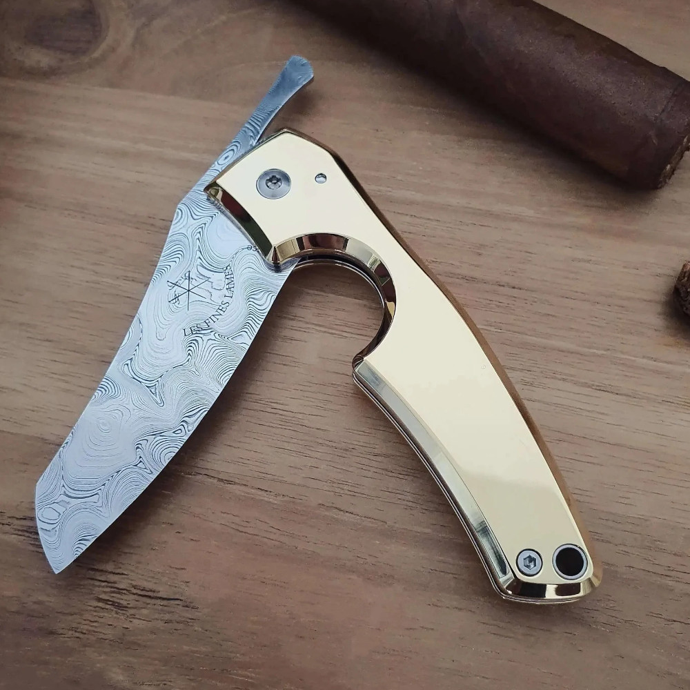 Les Fines Lames Le Petit - The Cigar Pocket Knife - 18K Gold Initiale ...