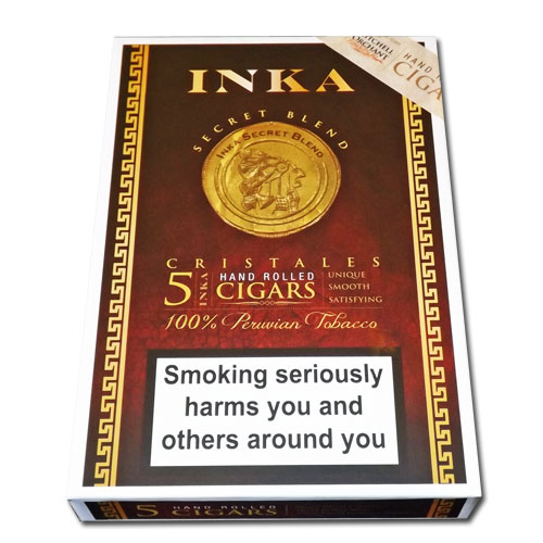 Inka Secret Blend - Red Cristales Tubed Cigar - Pack of 5 - Christmas Gift