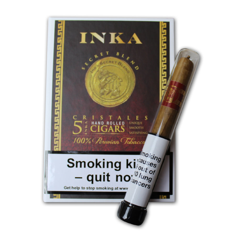 Inka Secret Blend - Red Cristales Tubed Cigar - Pack of 5 - Christmas Gift