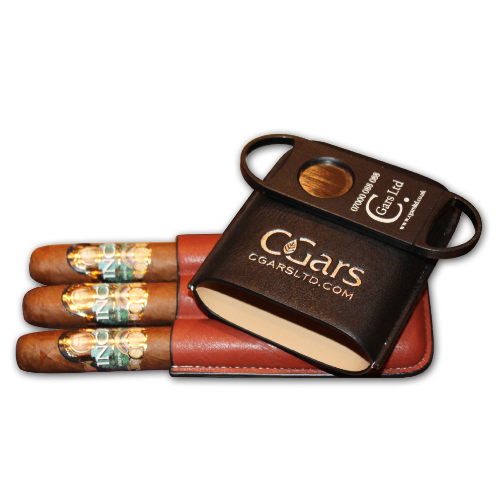 Inca Secret Blend Reserva D’Oro Robusto Cigar - 3 Singles in Two Tone Case