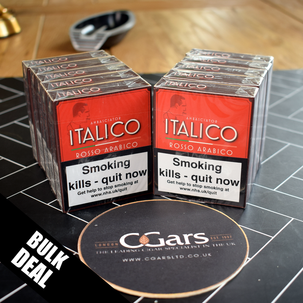 Italico Rosso Arabica Cigars - 10 Packs of 5