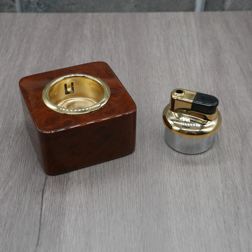 Hillwood Small Table Lighter - Chestnut