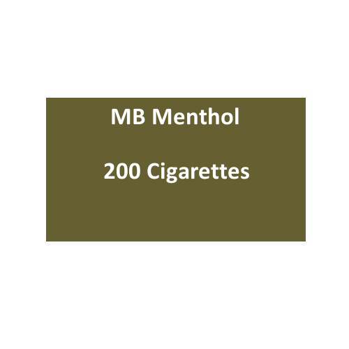 MB Menthol Superkings Cigarettes - 10 packs of 20 cigarettes (200)