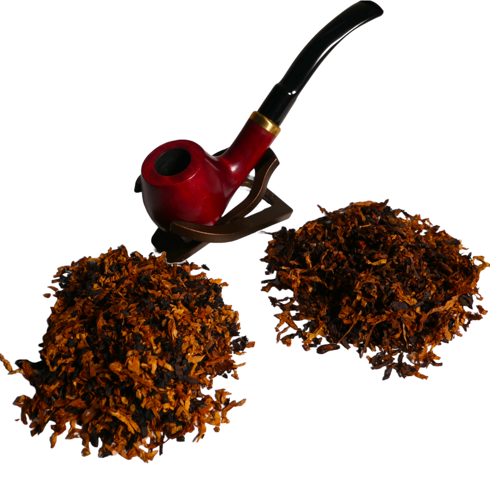 Bens Mr Brog Horn 18 Metal Filter Pipe (MB6233) & Ruby Pipe Tobacco Sampler