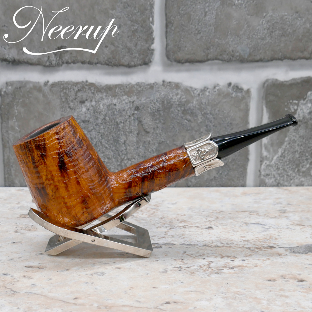 P Jeppesen Boutique gr 3 Smooth 9mm Bent Fishtail Pipe (NEER285)