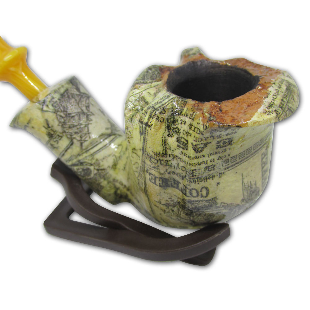 Erik Nording Freehand Harmony Yellow Stem 02 Pipe