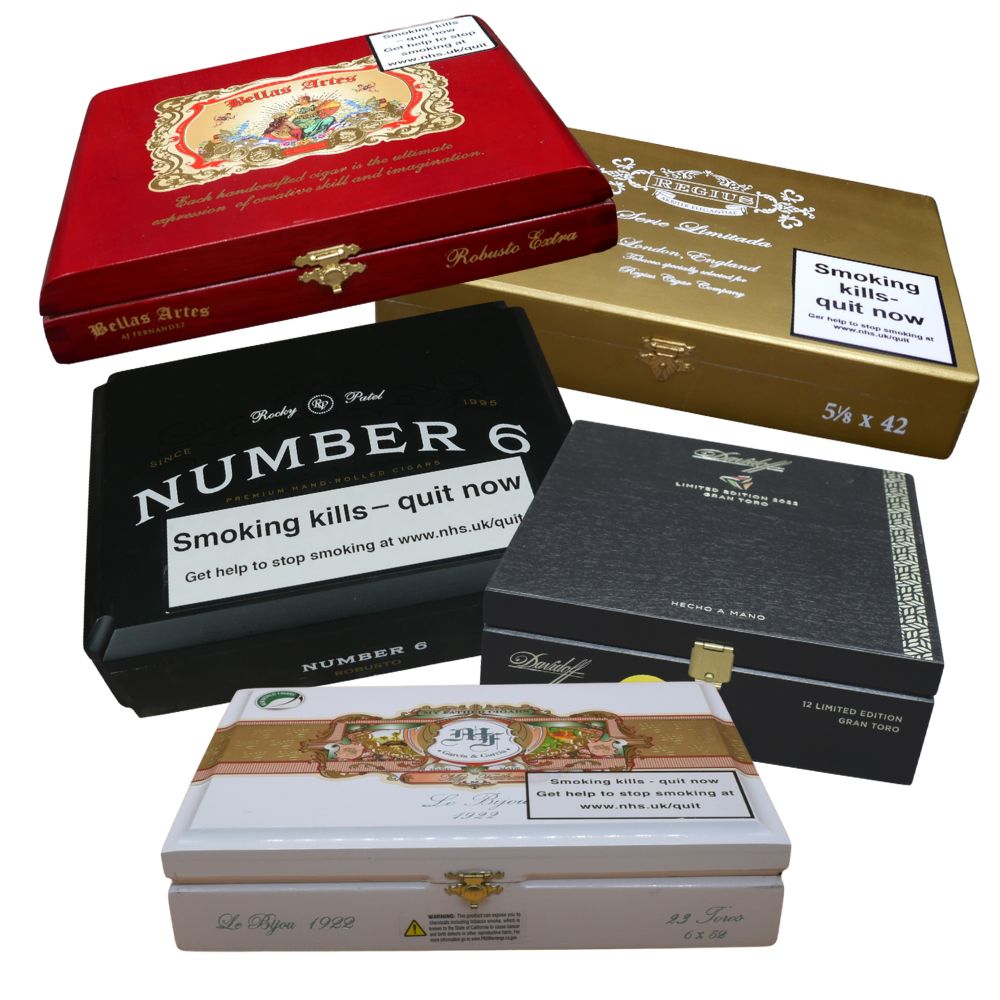 BULK BUY - 15 Assorted Empty New World Cigar Boxes