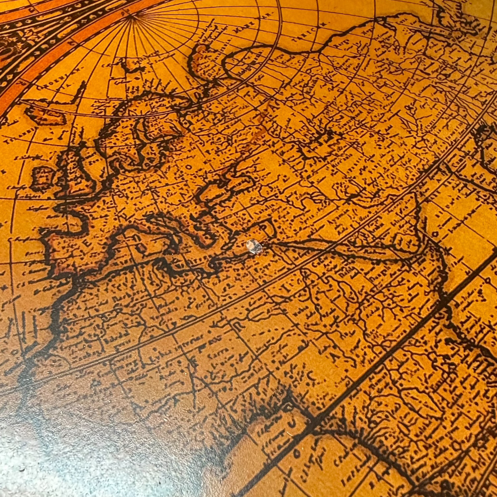 SLIGHT SECONDS - Capri Old World Antique Map Humidor - 75 -100 Capacity